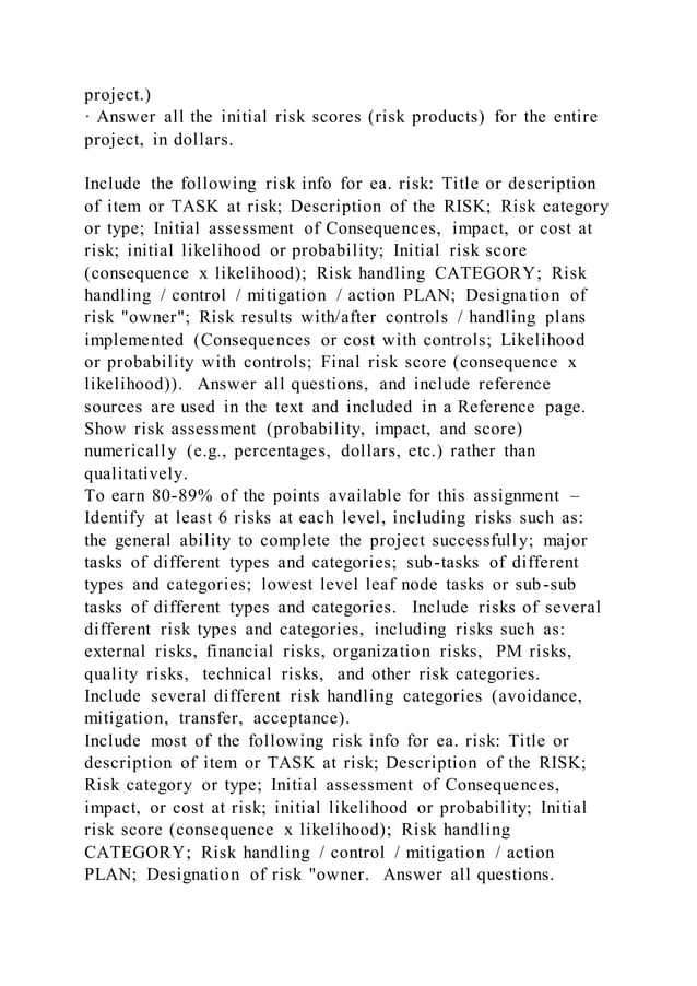 Example Risk RegisterExample Risk Register.xlsx WBS 1 20 | PDF