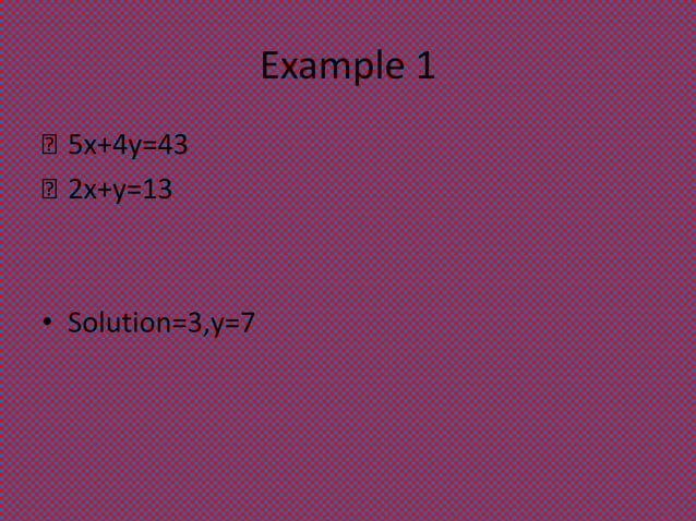 Secondary 2 Mathematics-Simultaneous Linear Equation in 2 Unknowns Worked Examples | PPT