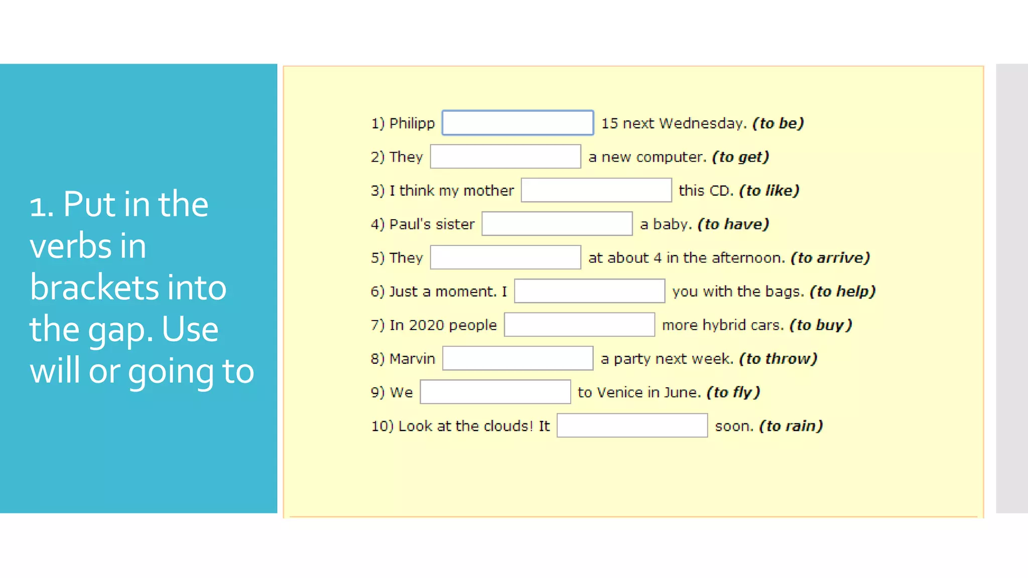 Future Tense Activity | PPTX