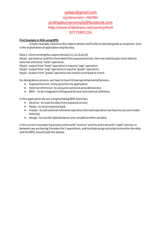 oracle soa Examples | PDF