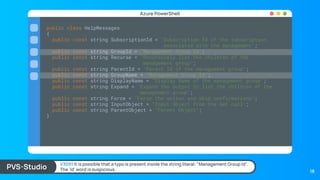 PVS-Studio in 2021 - Error Examples | PPT
