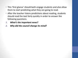 Reading sequences- EXAMPLES | PPTX