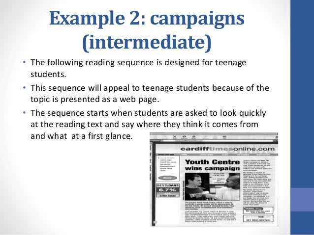 Reading sequences- EXAMPLES