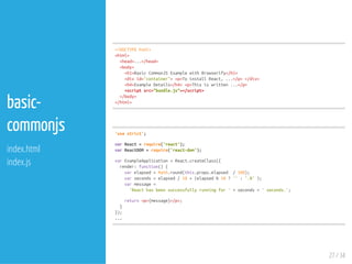 React Basic Examples | PPT