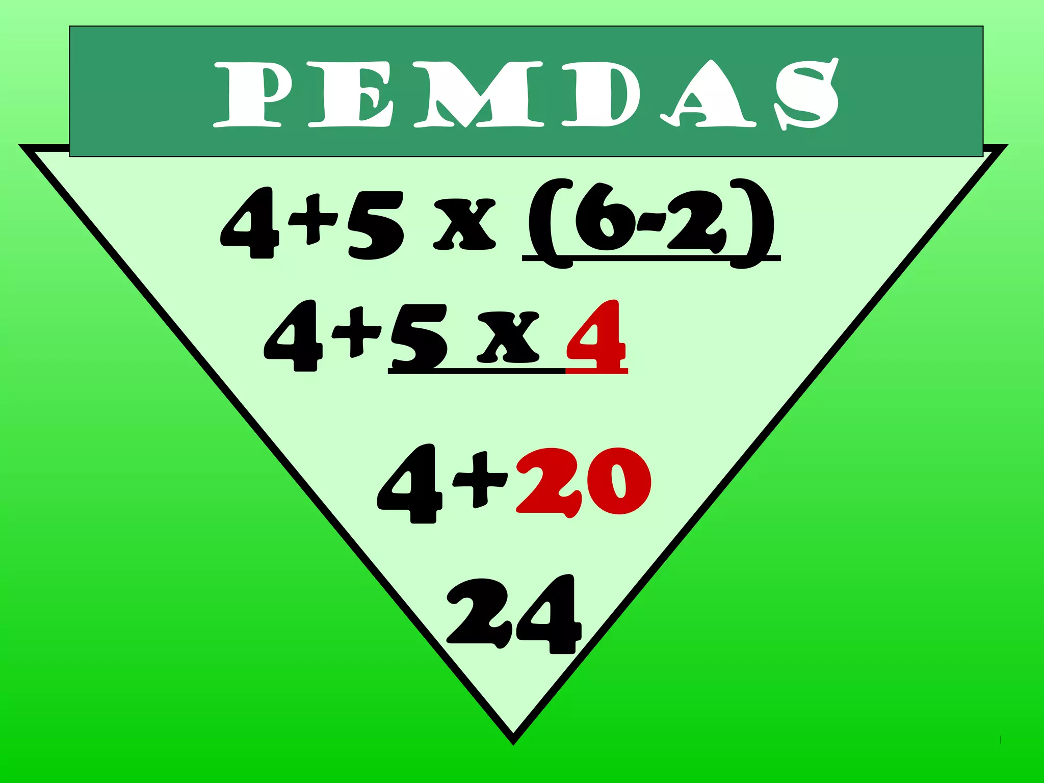 Examples about order of operations | PPT
