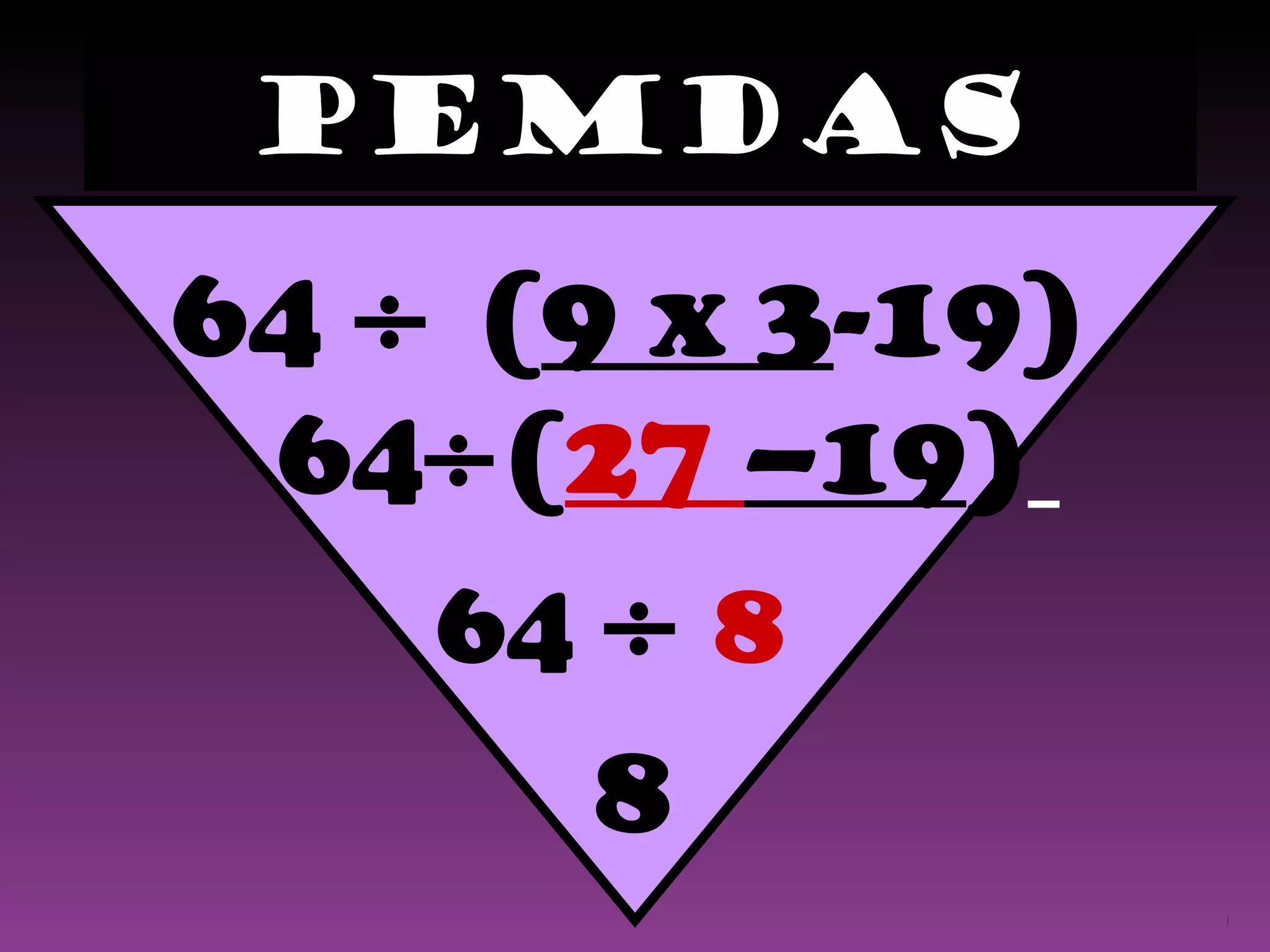 Examples about order of operations | PPT
