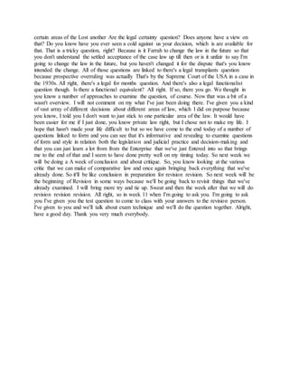 Examples comparative law | DOC