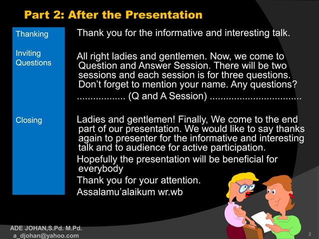 Example script for moderator | PPTX