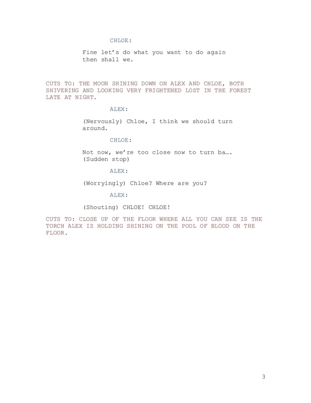 Example script from treatments | PDF