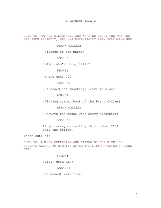 Example script from treatments | PDF