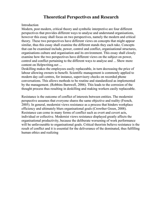 Examples Descriptive Essay | PDF