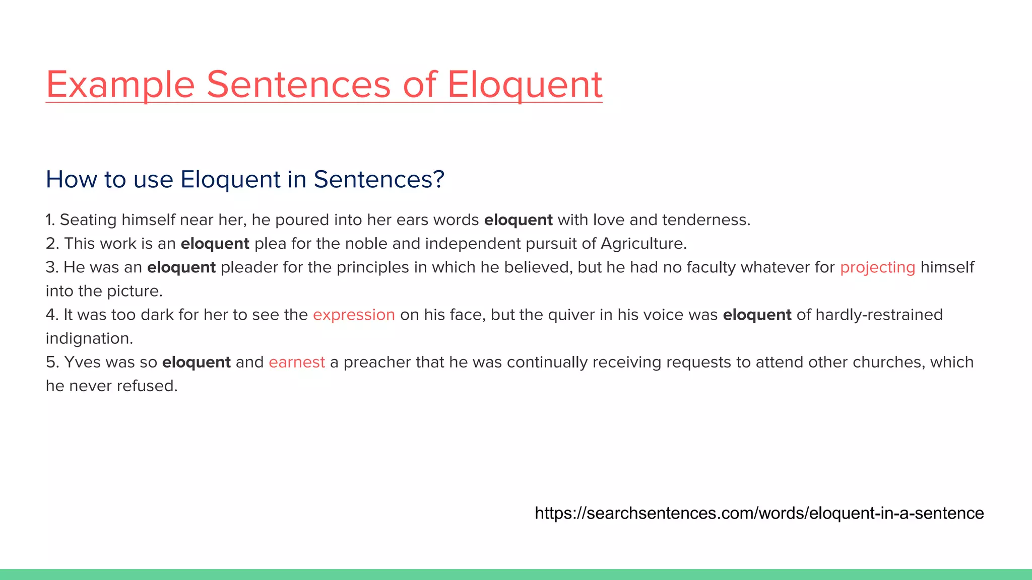 Example sentences in english 2 | PPT