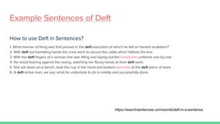 Example sentences in english 2 | PPT
