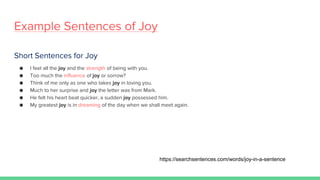 Example sentences in english 2 | PPT