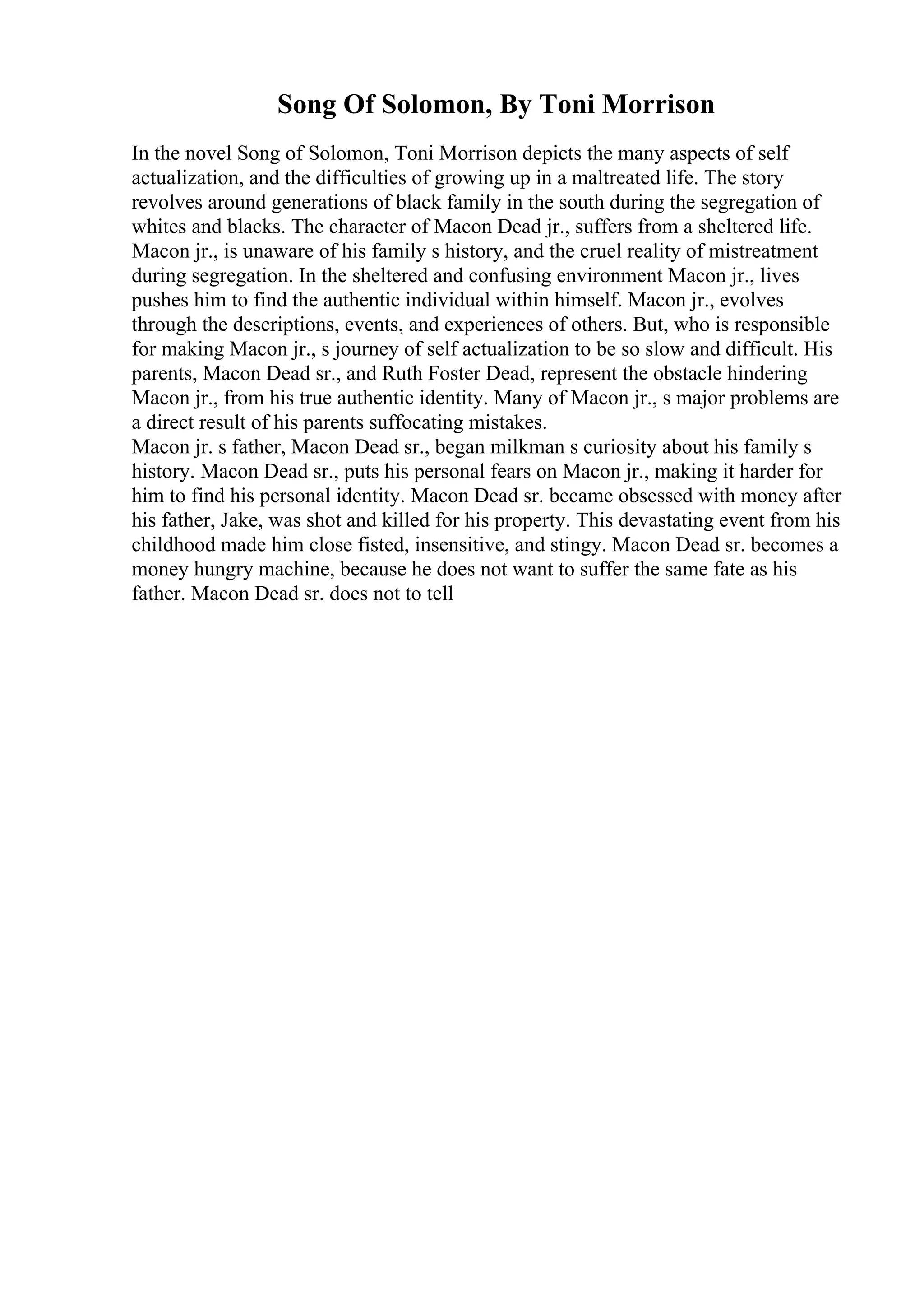 Examples For Narrative Essay | PDF