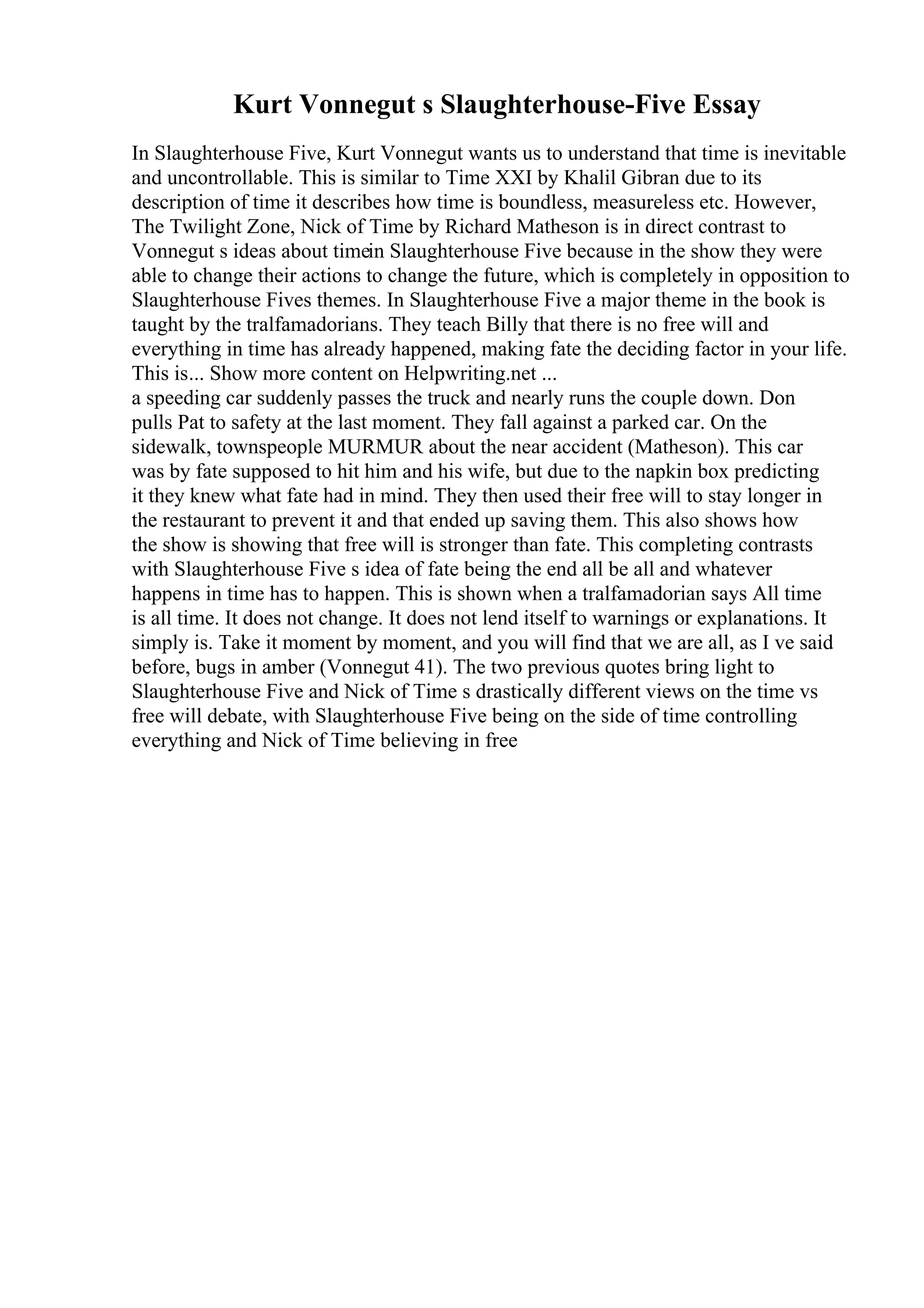 Examples For Narrative Essay | PDF