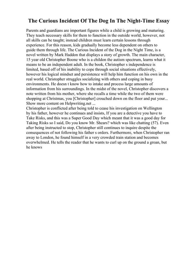 Examples For Narrative Essay | PDF