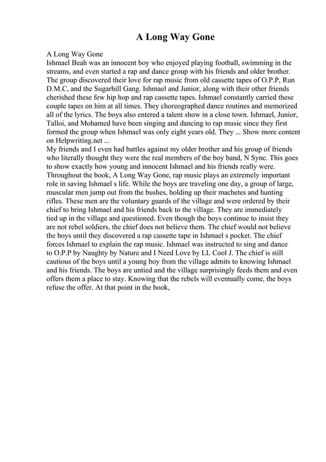 Examples For Narrative Essay | PDF