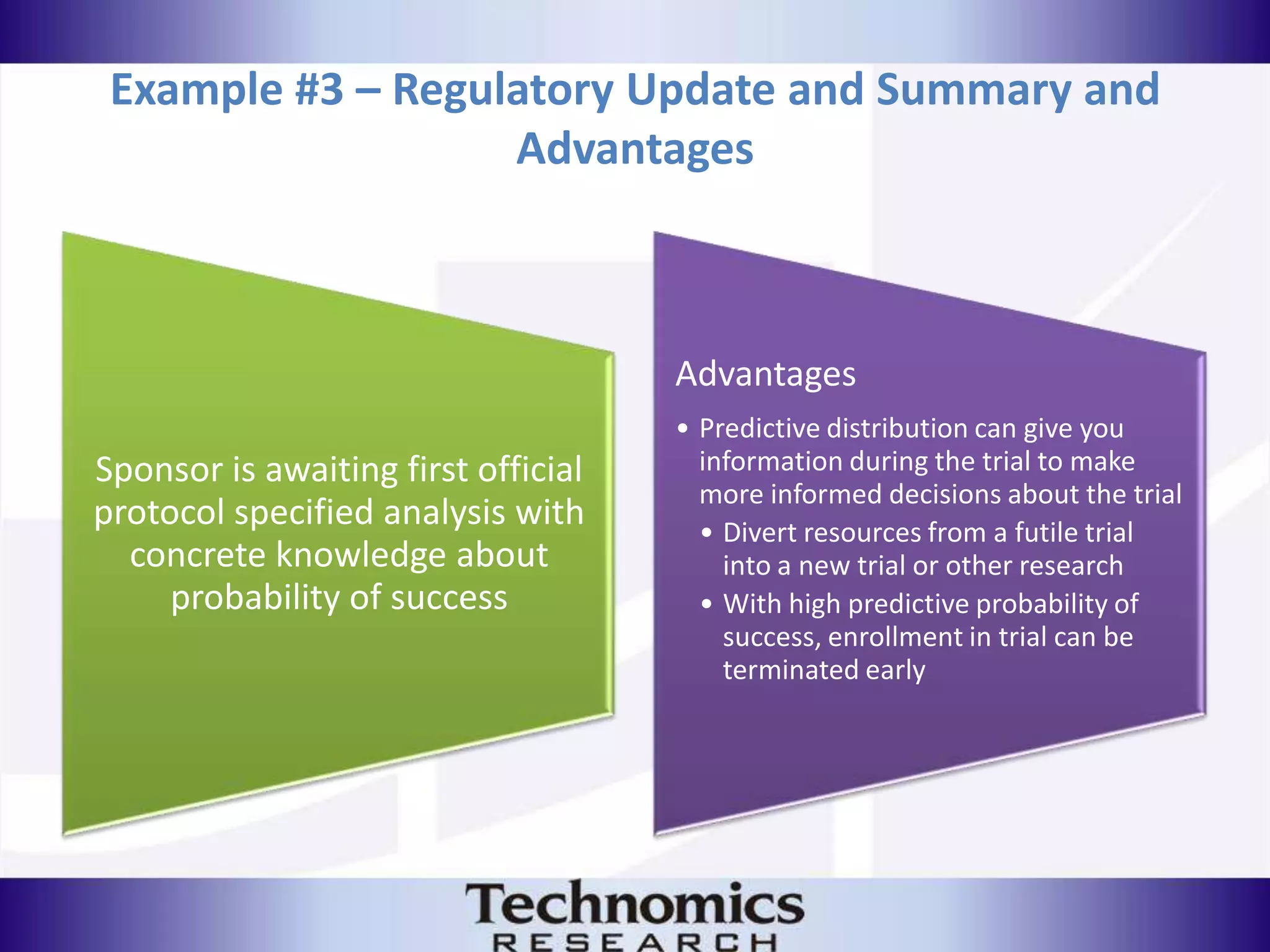 Examples From Medical Device Clinical Trials To Illustrate Advantages Of The Bayesian Approach