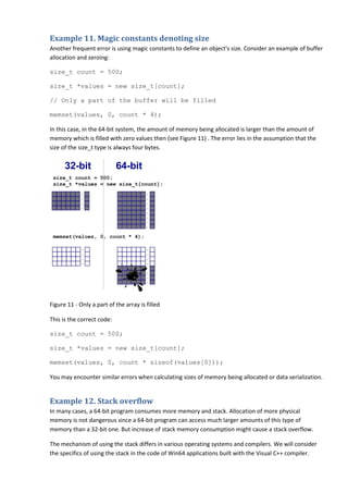 A Collection of Examples of 64-bit Errors in Real Programs | PDF
