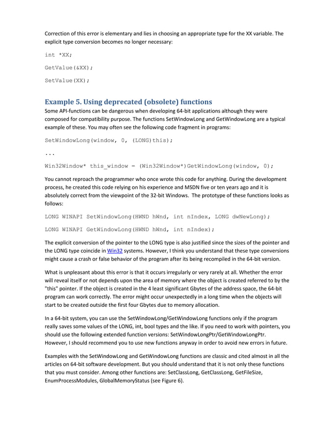 A Collection of Examples of 64-bit Errors in Real Programs | PDF