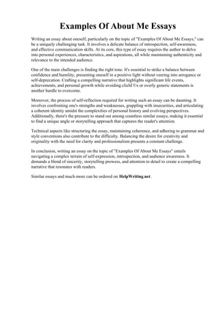 Examples Of About Me Essays.pdf