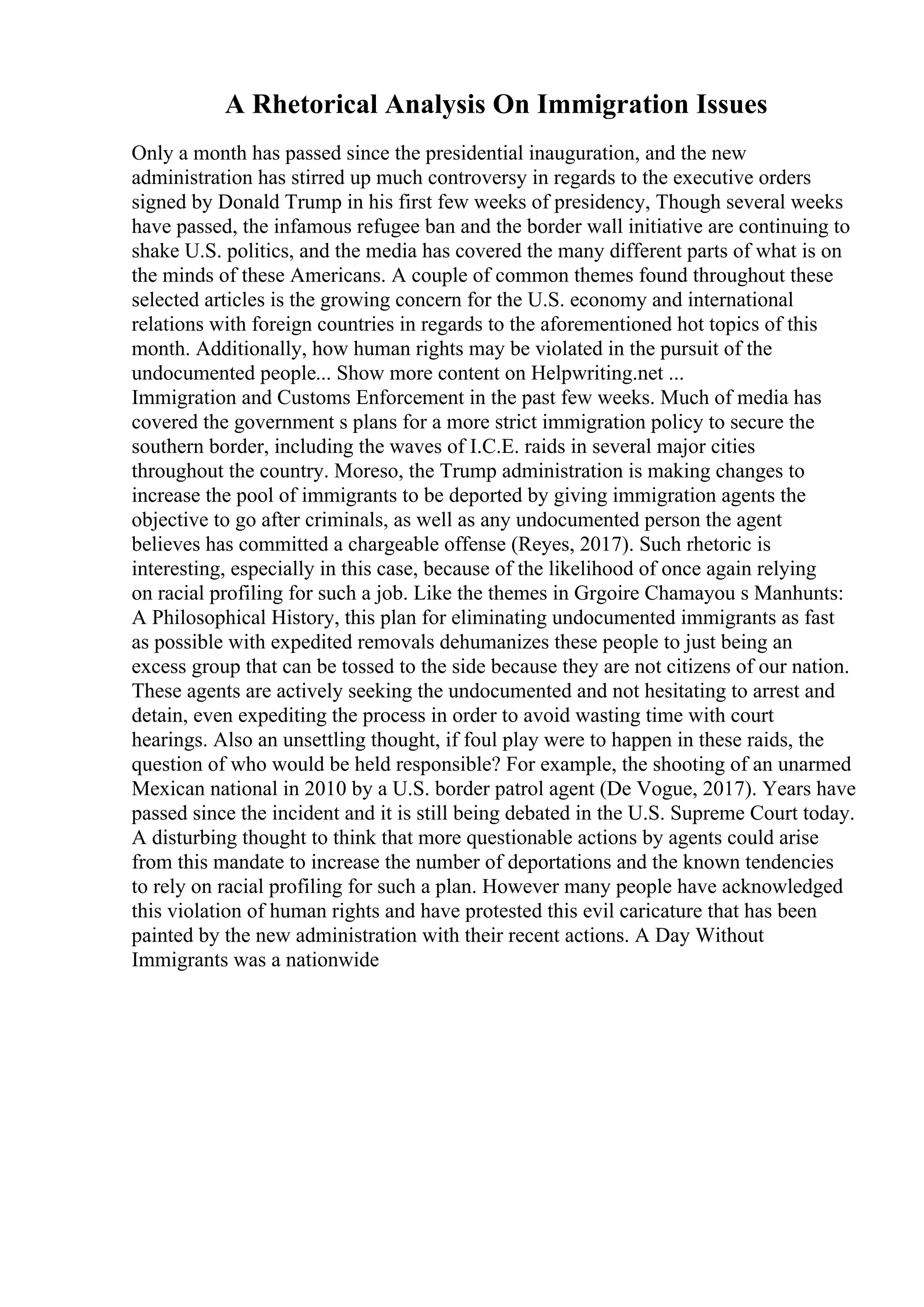 Examples Of A Critique Essay | PDF