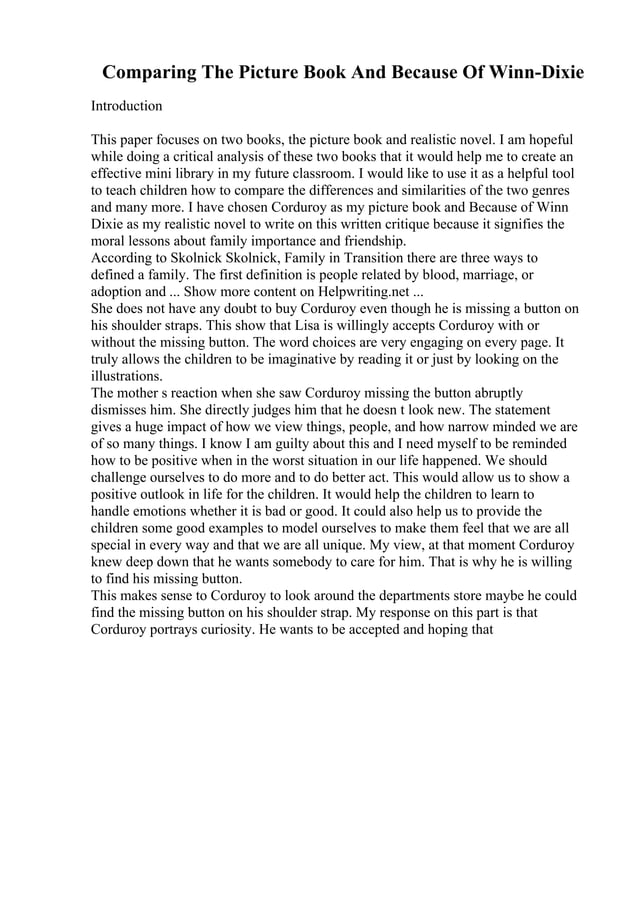 Examples Of A Critique Essay | PDF