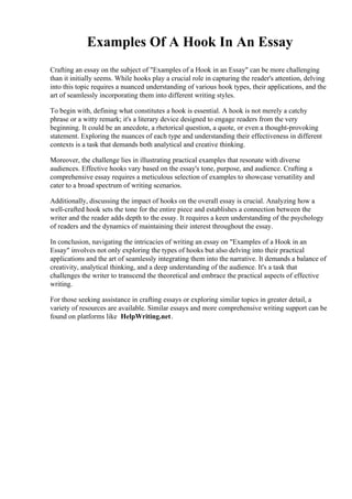 Examples Of A Hook In An Essay.pdf