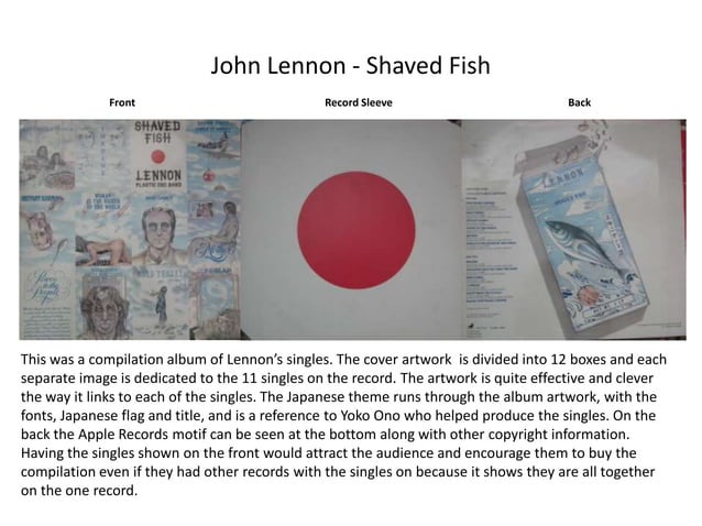 Examples of album artwork | PPTX | Album-oriented Rock | Rock Music