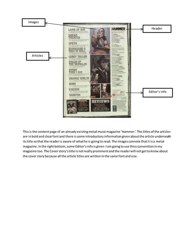 Magazine analysis | PDF