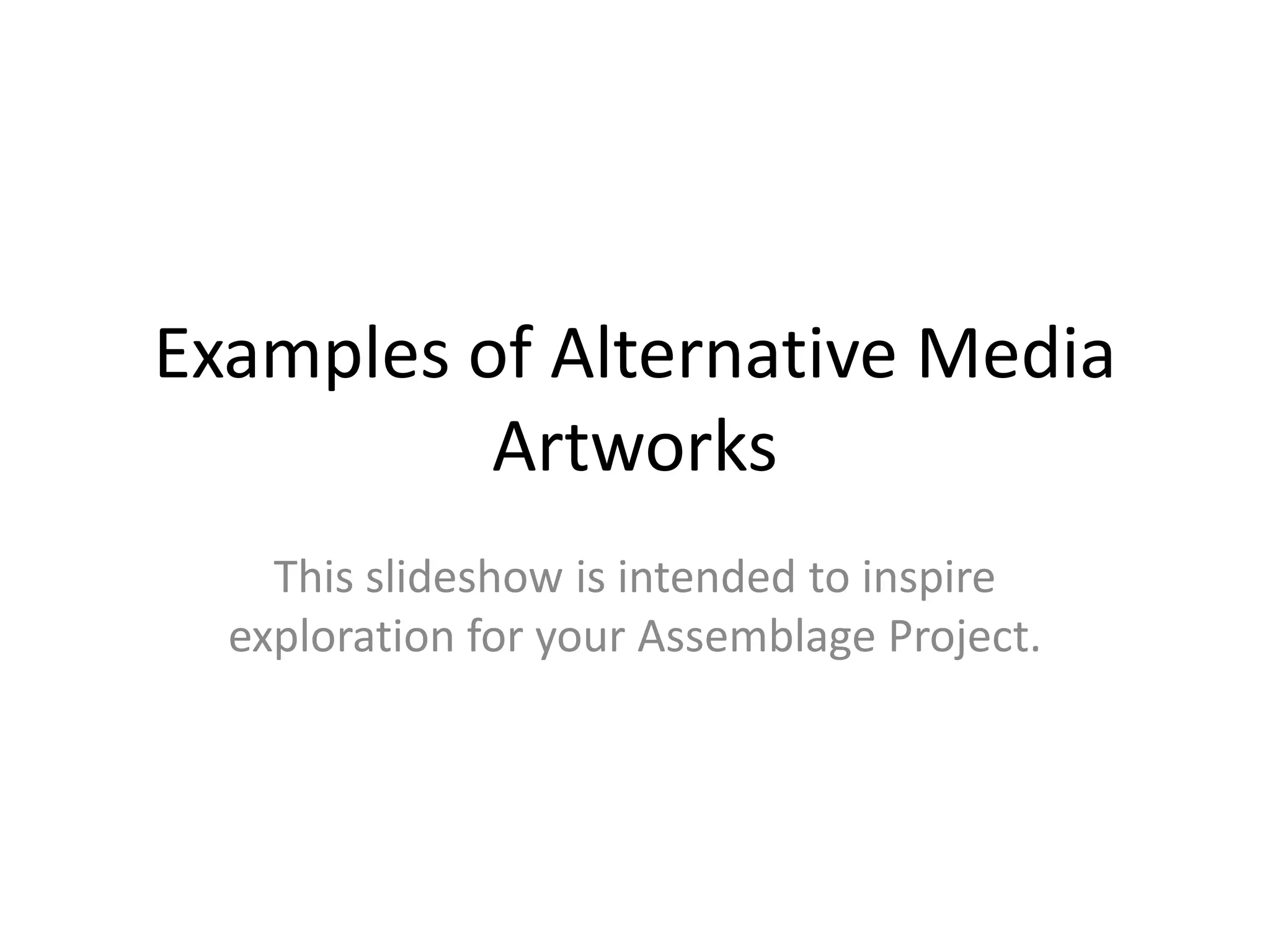 Examples of alternative media | PPTX