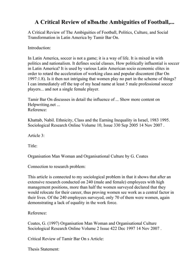 Examples Of Analysis Essays | PDF