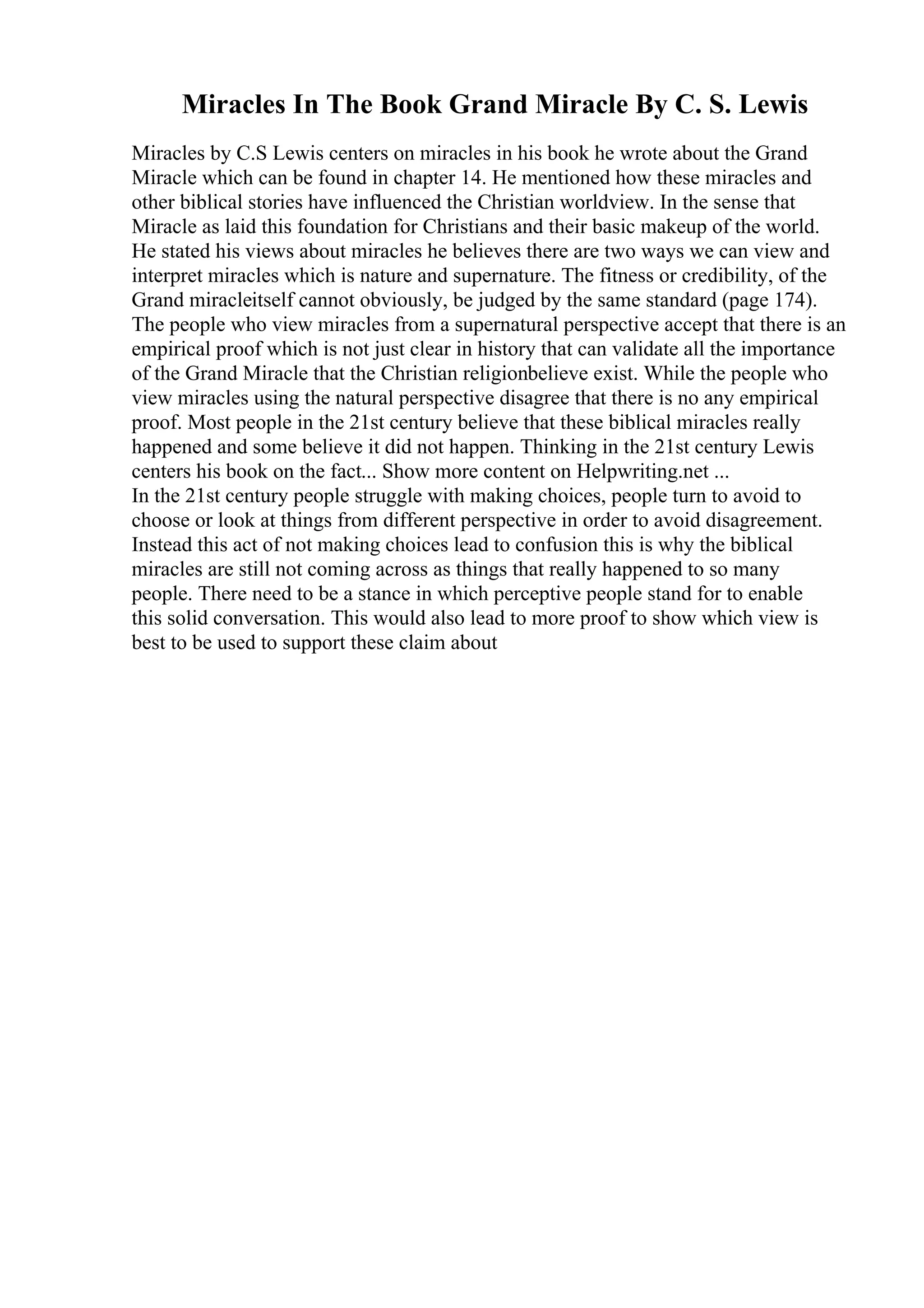 Examples Of An Autobiographical Essay | PDF