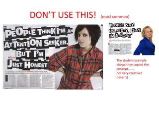 Examples of ancillary with levels | PPTX