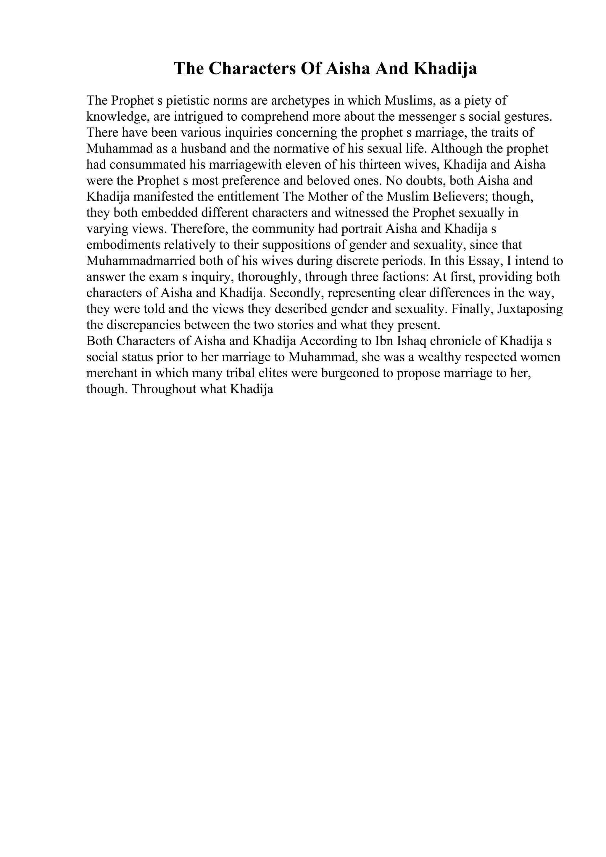 Examples Of An Essay Paper | PDF