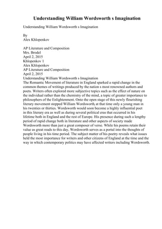 Examples Of An Essay Paper | PDF