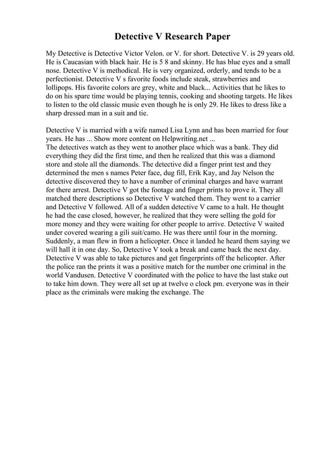 Examples Of An Essay Paper | PDF