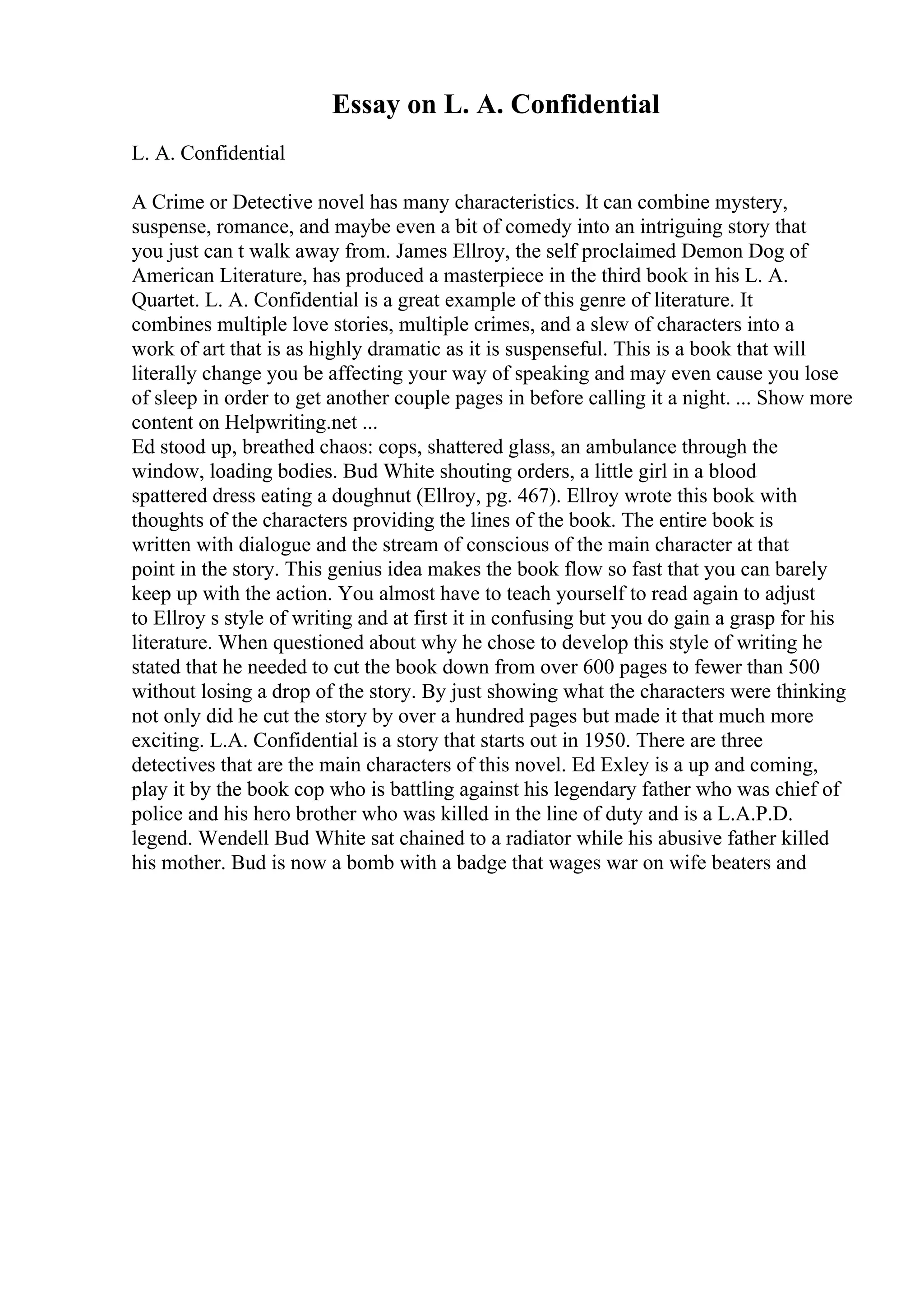 Examples Of An Evaluation Essay | PDF | Developmental Sites | Real Estate