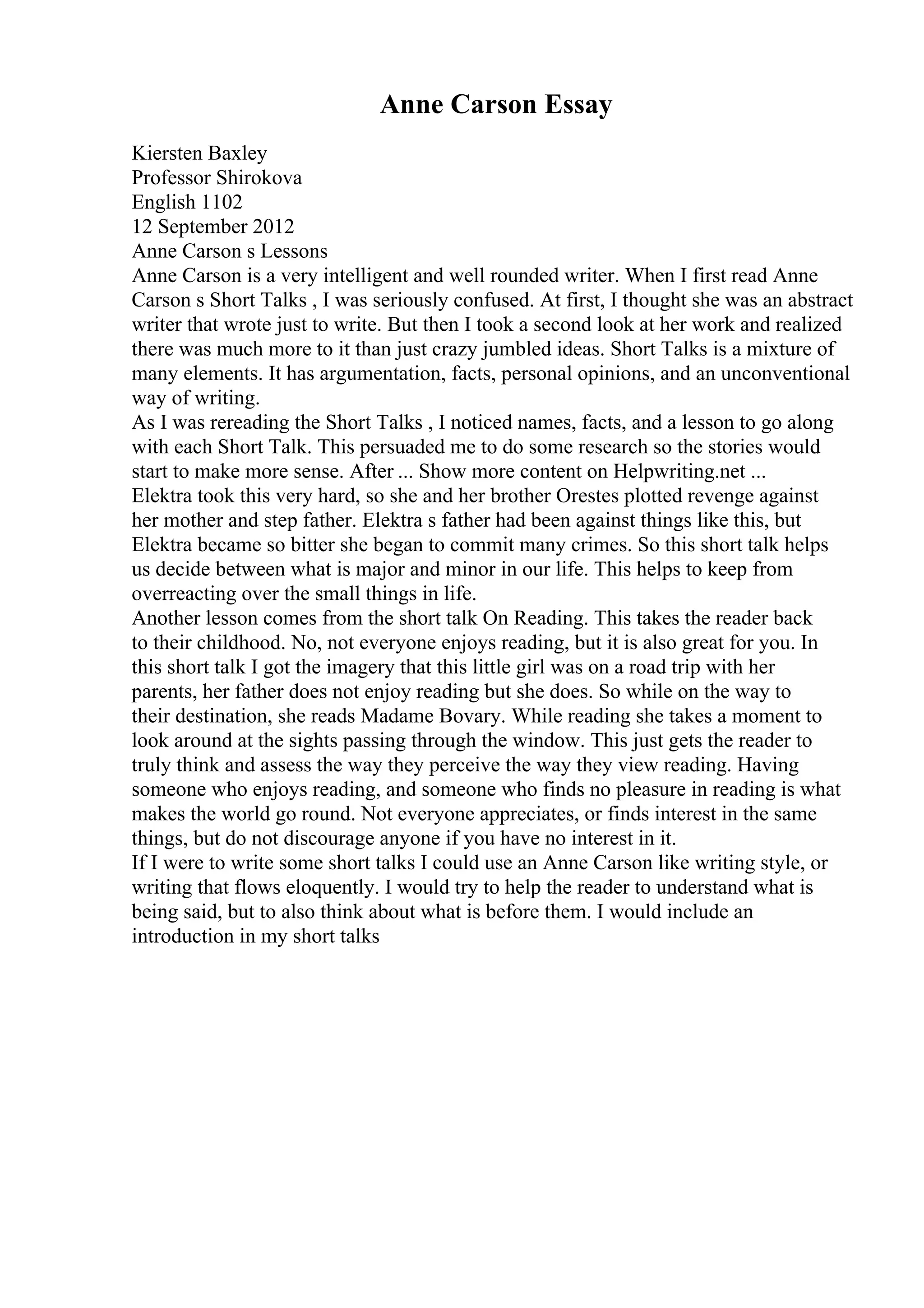 Examples Of An Evaluation Essay | PDF | Developmental Sites | Real Estate