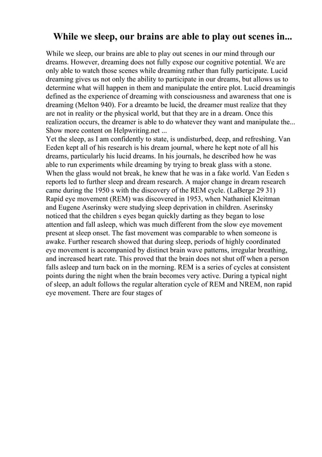 Examples Of An Evaluation Essay | PDF