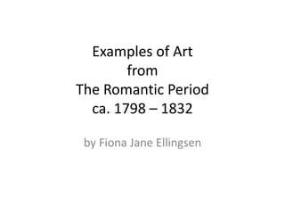 Romanticism Literature Examples