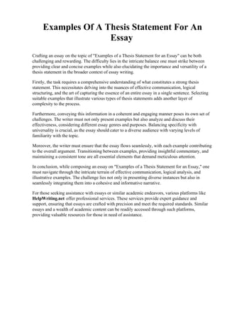 Examples Of A Thesis Statement For An Essay.pdf