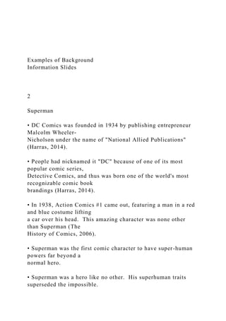 Examples of Background Information Slides2Superm.docx