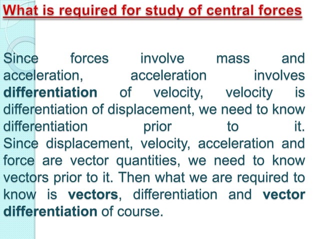 Examples Of Central Forces | PPTX