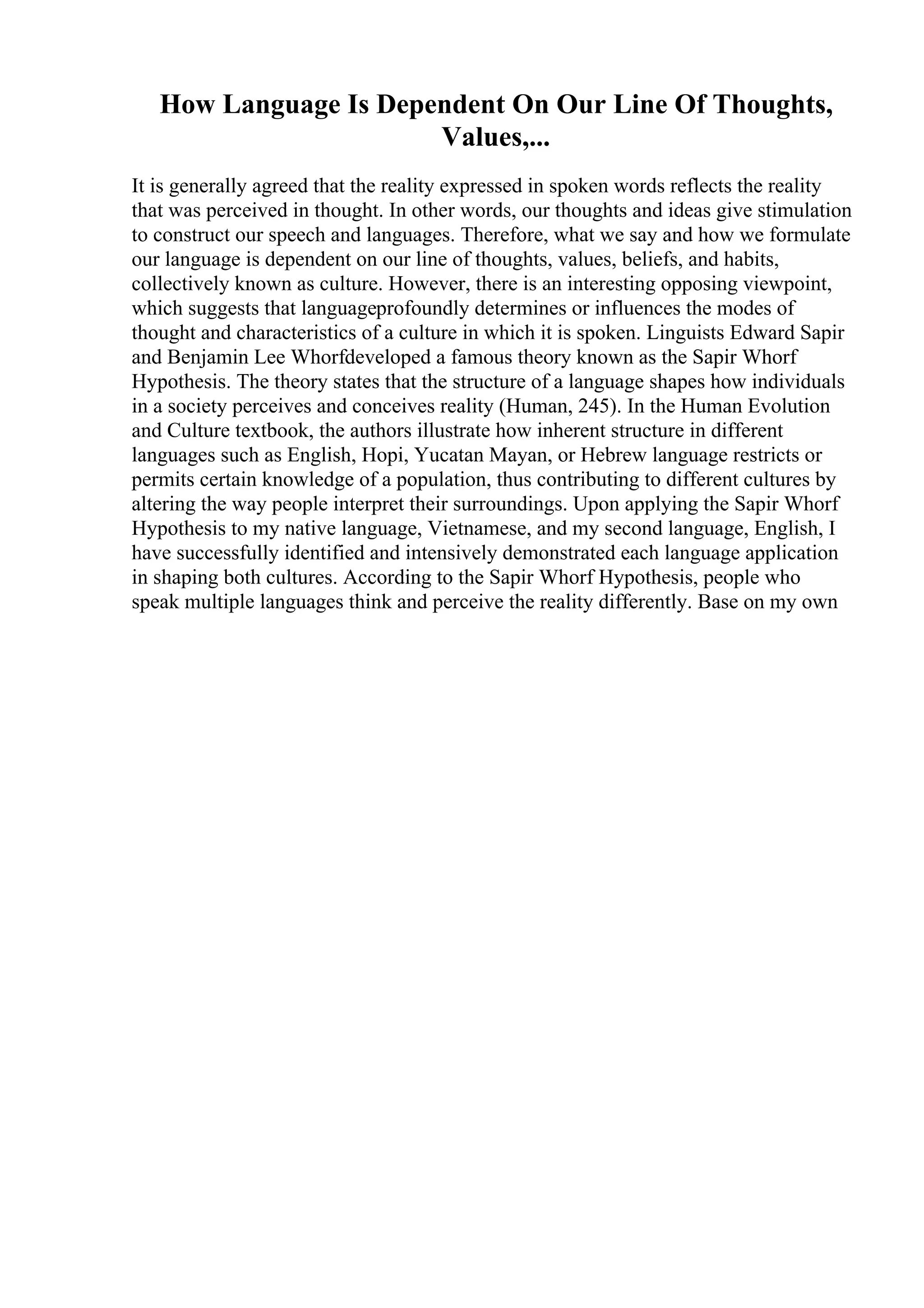 Examples Of Classification Essays | PDF