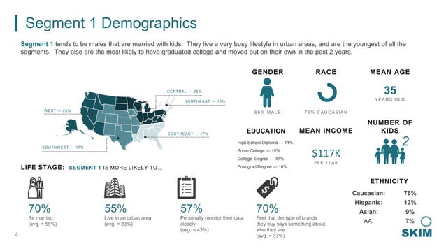 SKIM Segmentation - Examples of client deliverables | PPT