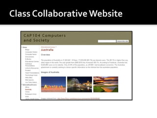 Examples of collaborative and individual projects | PPTX