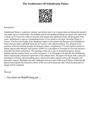 Examples Of College Capstone Papers APA St | PDF