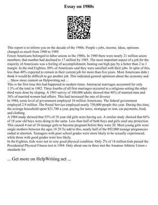 Examples Of College Capstone Papers APA St | PDF